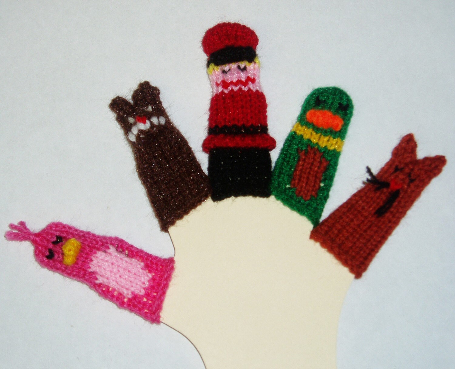 Peter and the Wolf Finger Puppet Set (includes Peter, Wolf, Cat, Duck ...