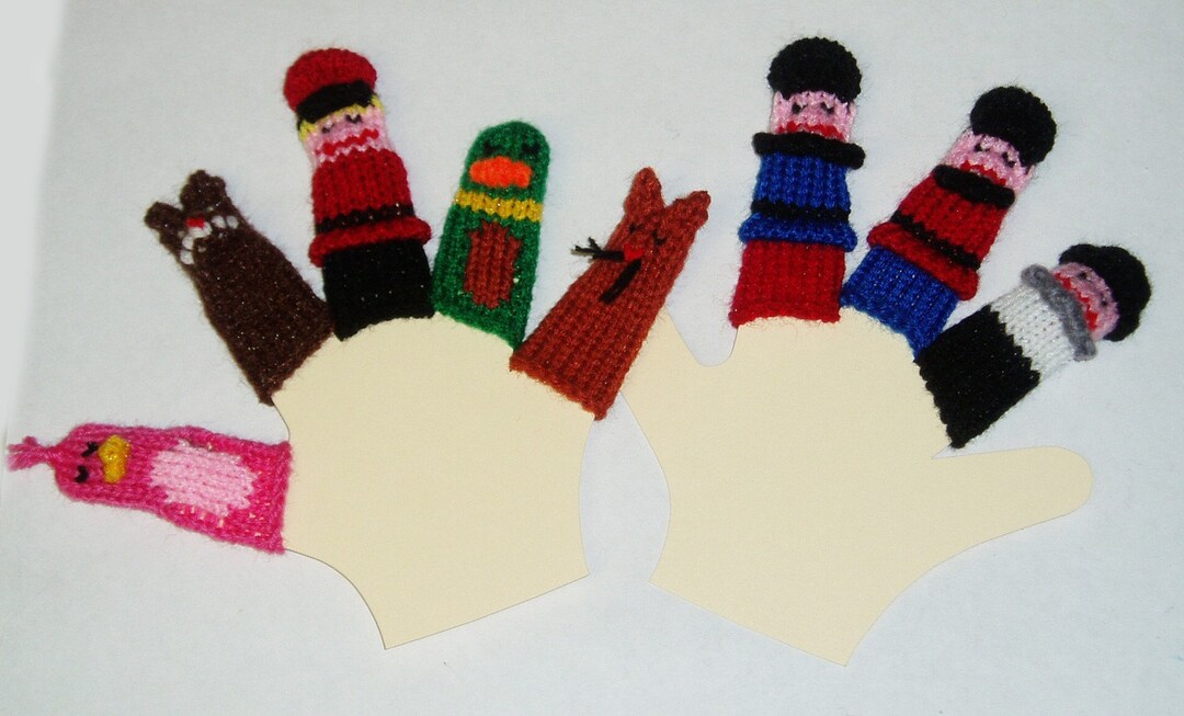 Peter and the Wolf Finger Puppet Set (includes Peter, Wolf, Cat, Duck ...