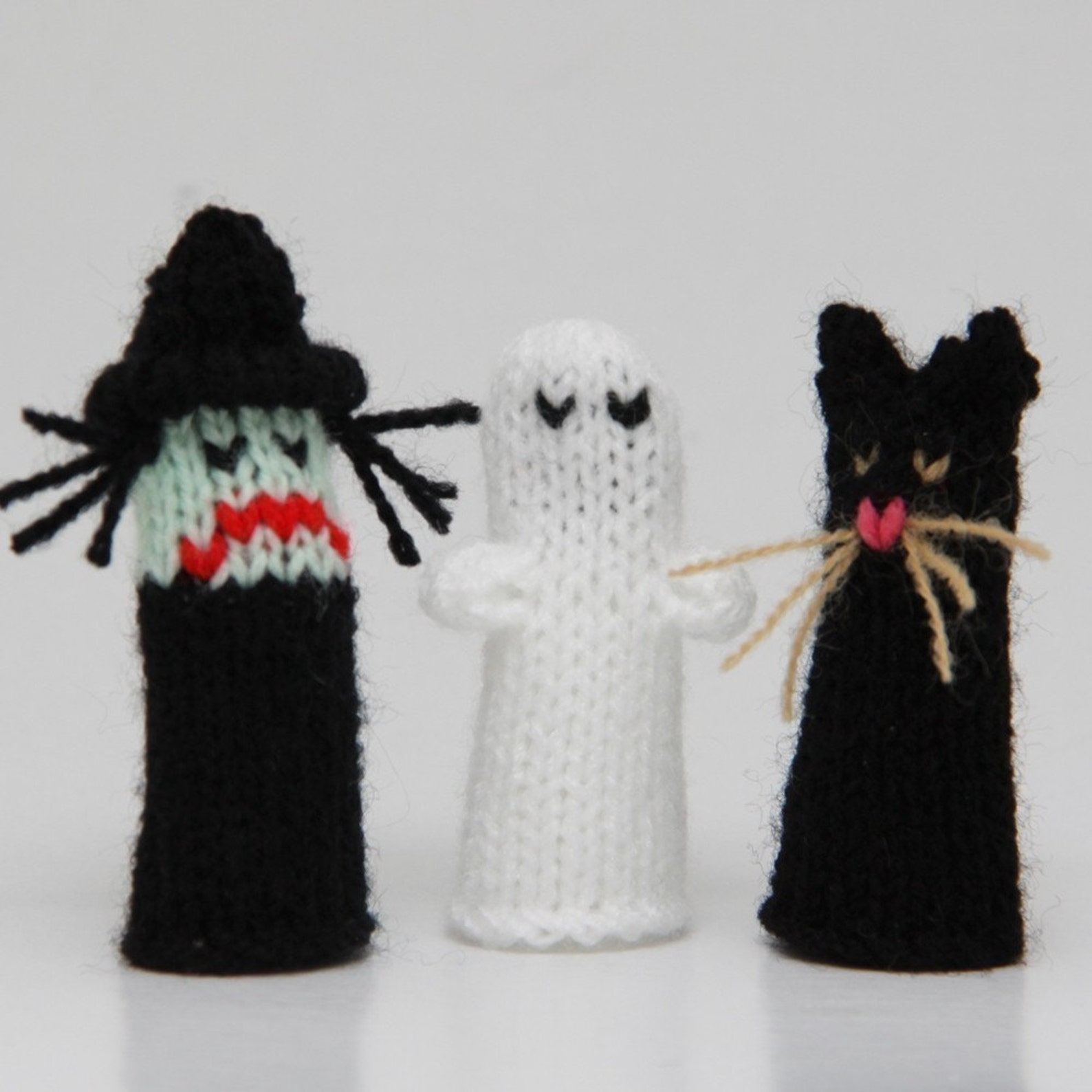 Halloween Finger Puppet Set includes Witch Pumpkin Spider - Etsy