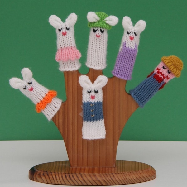 Rabbit Finger Puppet - Etsy