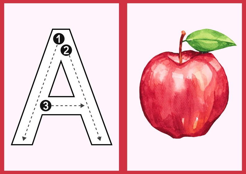 Beginning Sounds Printable Flash Card Game, Traceable Activity, Phonics ...