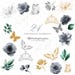 Silver Princess Dress Clipart, Silver Quinceañera Dress, Silver Flowers ...