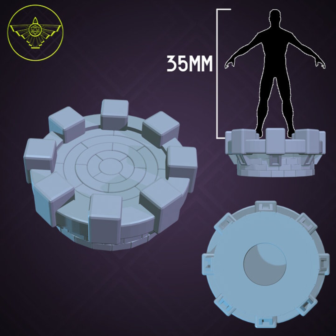 Castle Rampart Base, Tabletop Miniature Base for 3d Printing - Etsy