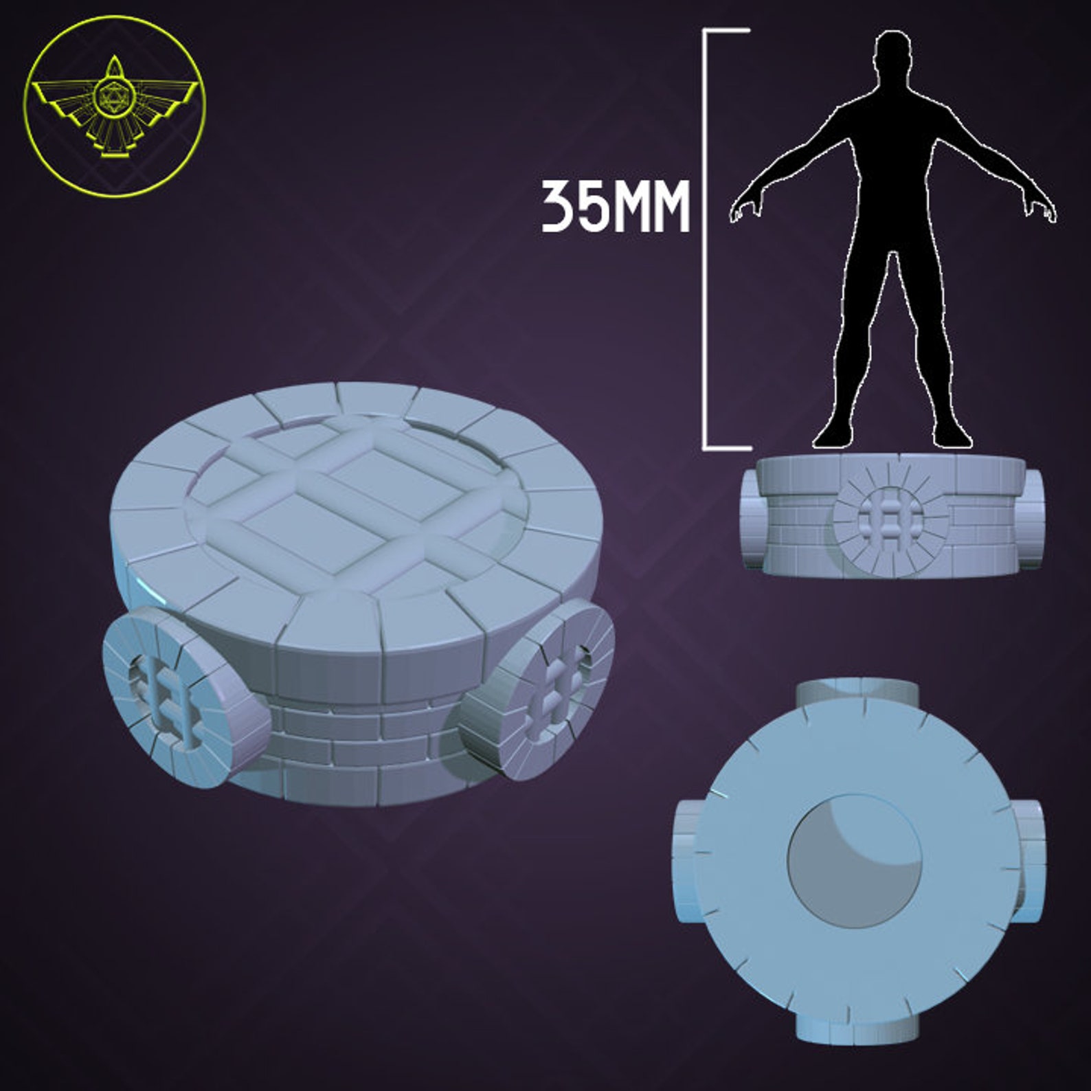 Sewer Grate Base, Tabletop Miniature Base for 3d Printing - Etsy