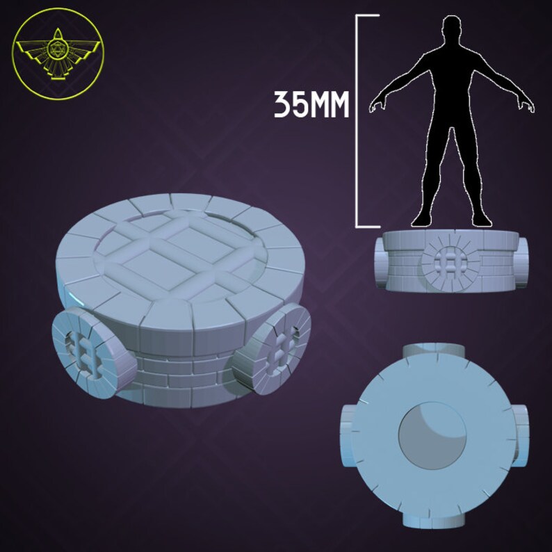 Sewer Grate Base, Tabletop Miniature Base for 3d Printing - Etsy