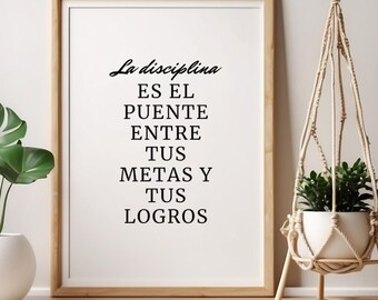 Spanish Inspirational Prints, Spanish Motivational Poster, Printable ...