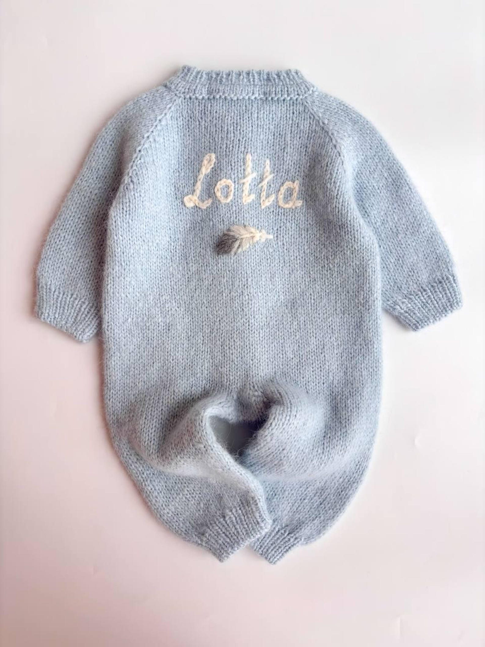 Hand Knit Alpaca Newborn Outfit: Embroidered Chicken Romper & Bonnet - Etsy