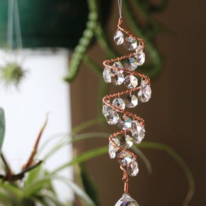 Mini Copper Indoor/outdoor Spiral Sun Catcher - Etsy