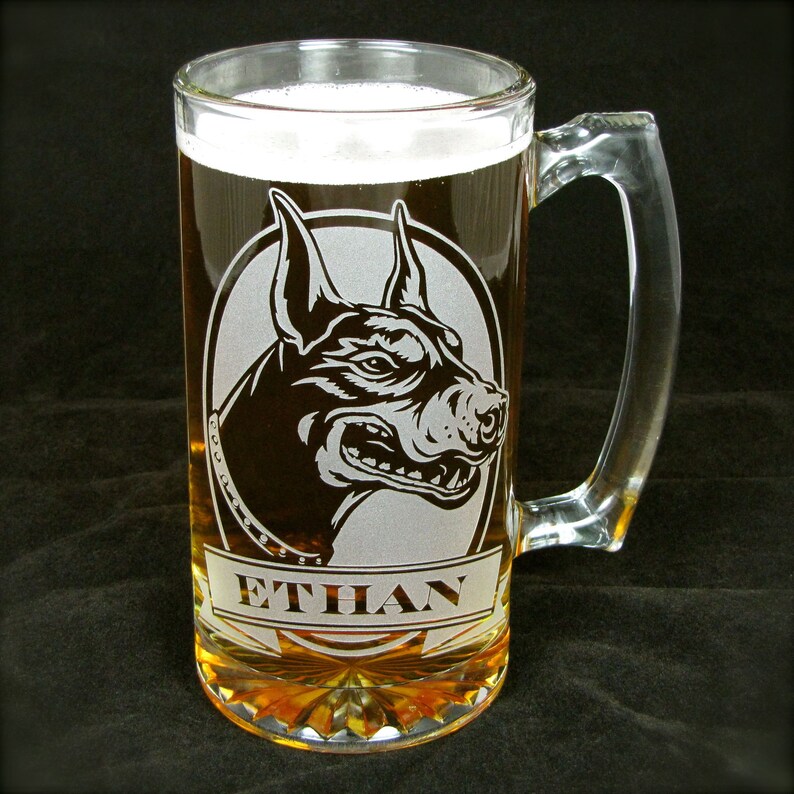 Personalized Boxer Dog Beer Mug Engraved Gift for Dog Lover - Etsy