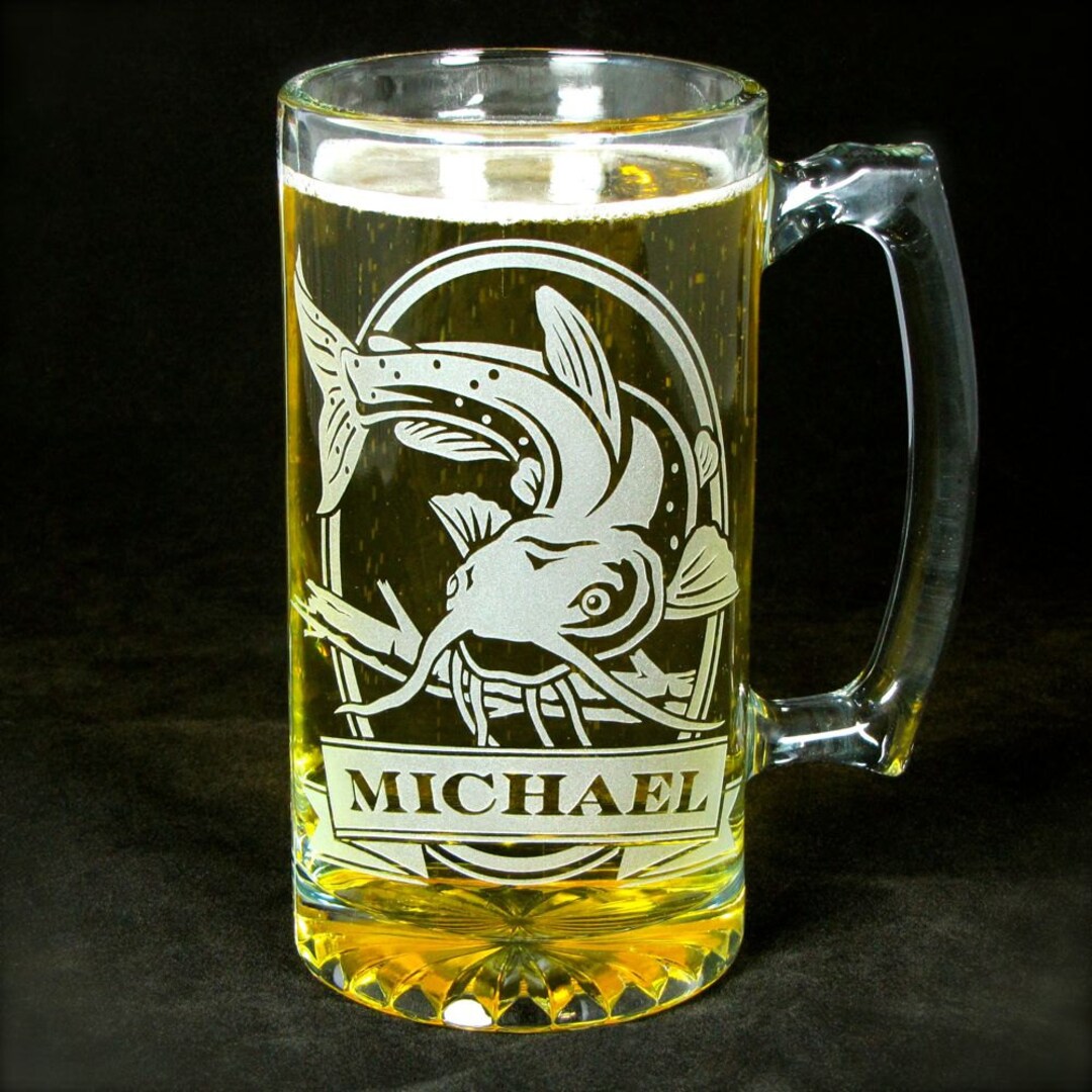 Personalized Catfish Beer Mug, Engraved Gifts for Men - Etsy