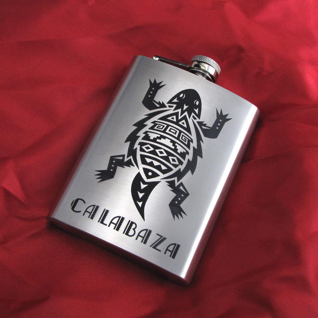 Personalized Flask With Horned Lizard Horny Toad - Etsy