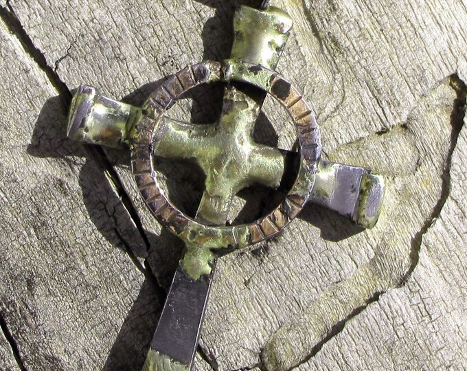 Rustic Cross Pendant / Necklace - Etsy