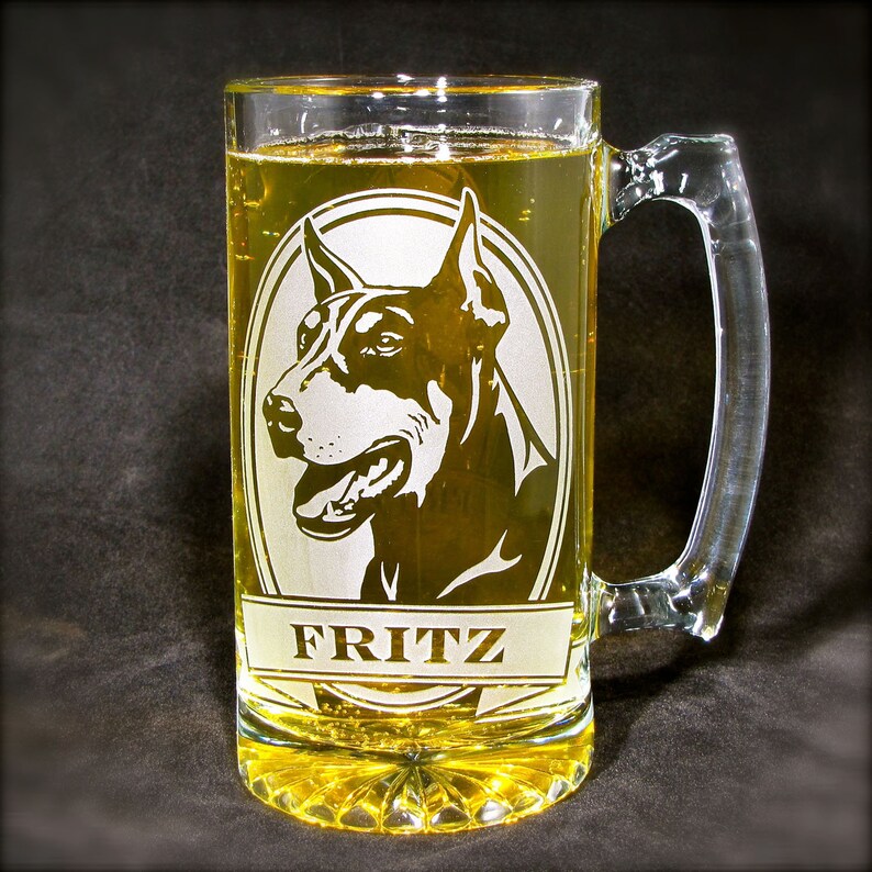 Personalized Boxer Dog Beer Mug Engraved Gift for Dog Lover - Etsy
