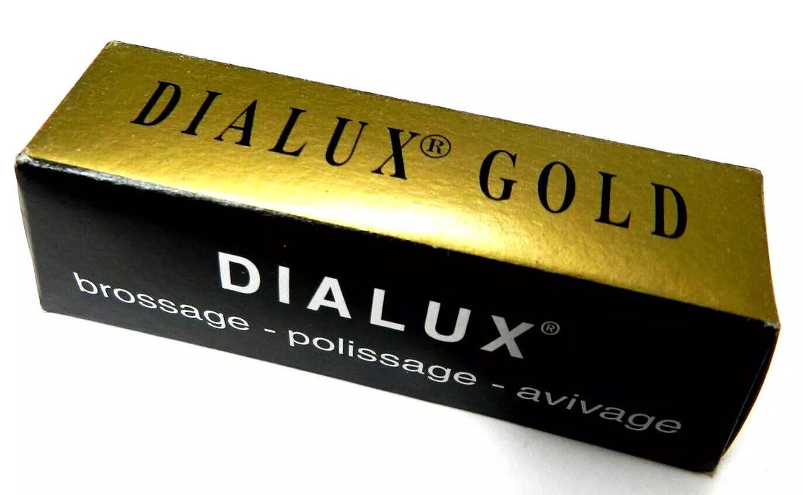 Dialux Gold Polishing Compound Jewelry Rouge Super-finish Highest Gloss ...