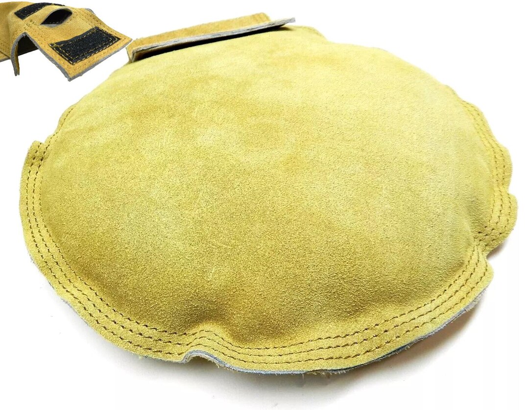 10" Round Sand Bag Leather Bench Pad Sandbag W Double Hook Loop ...