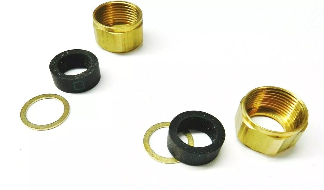 Steamer Sight Glass Parts 5/8" ID Gaskets, Washers, Nuts Steam Service ...