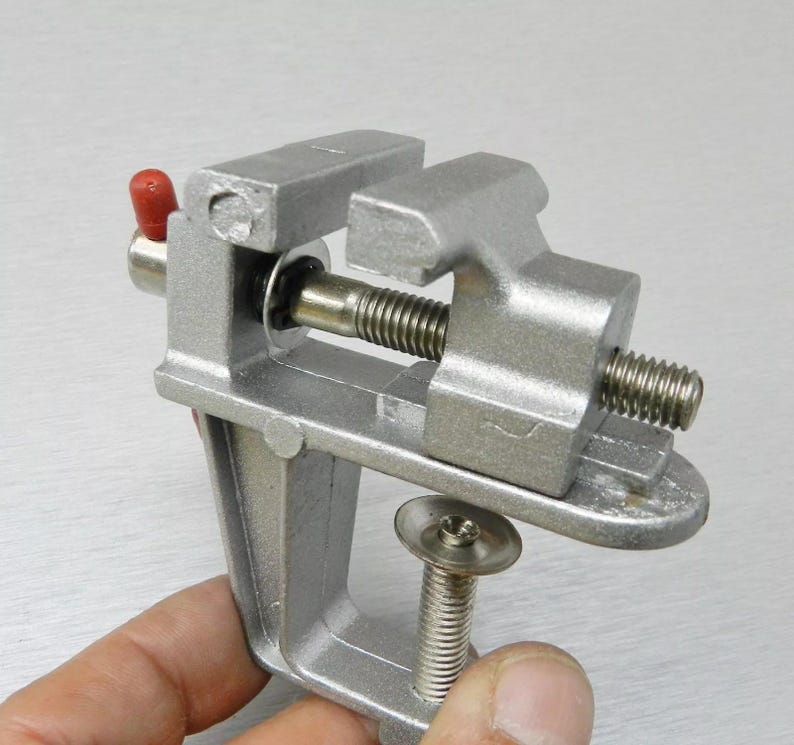Jewelers Saw Frame 12 Blades and Mini Bench Vise With Clamp Jewelry ...