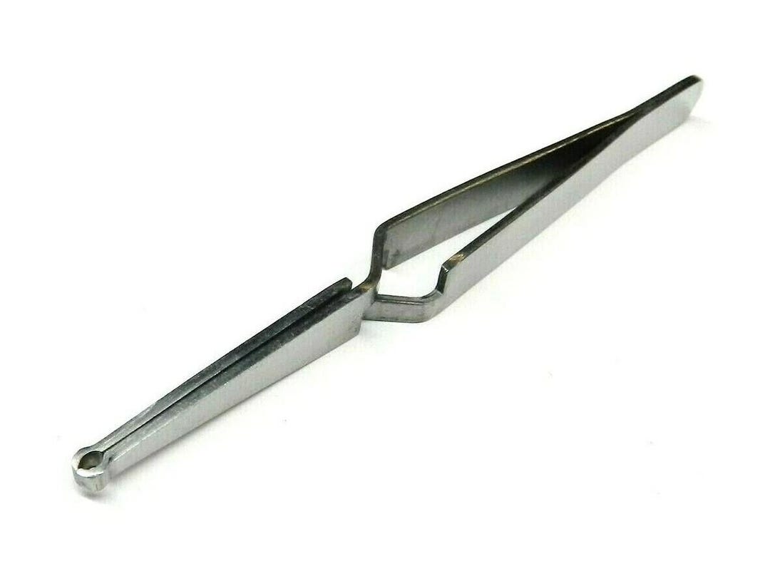 Wire Holding Tweezer Cross Lock Tweezers Round Open Slot Tip Self ...