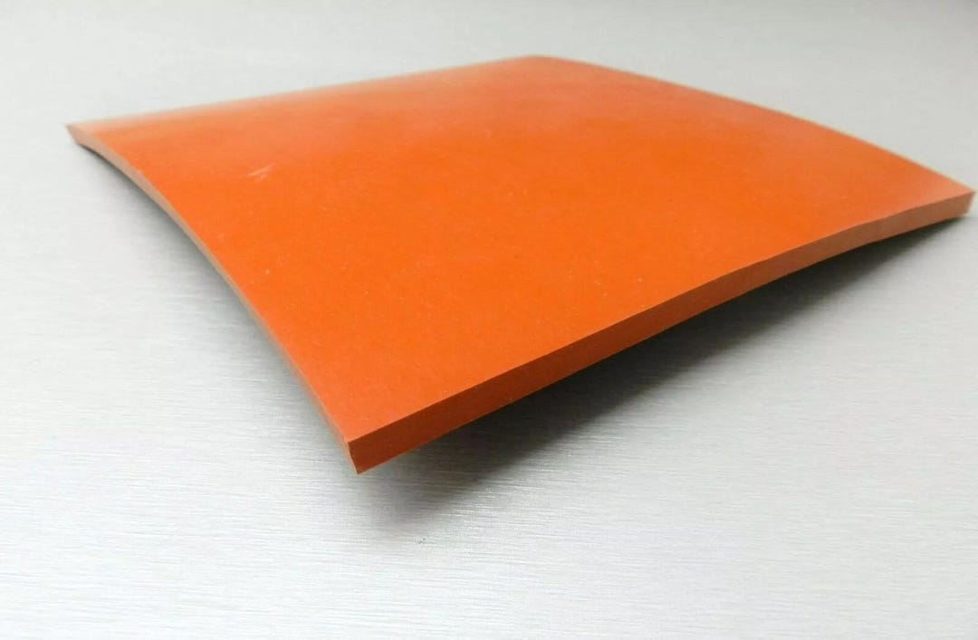 Red-orange Silicone Rubber Sheet: High Temp 8" X 8" X 1/4" Square - Etsy
