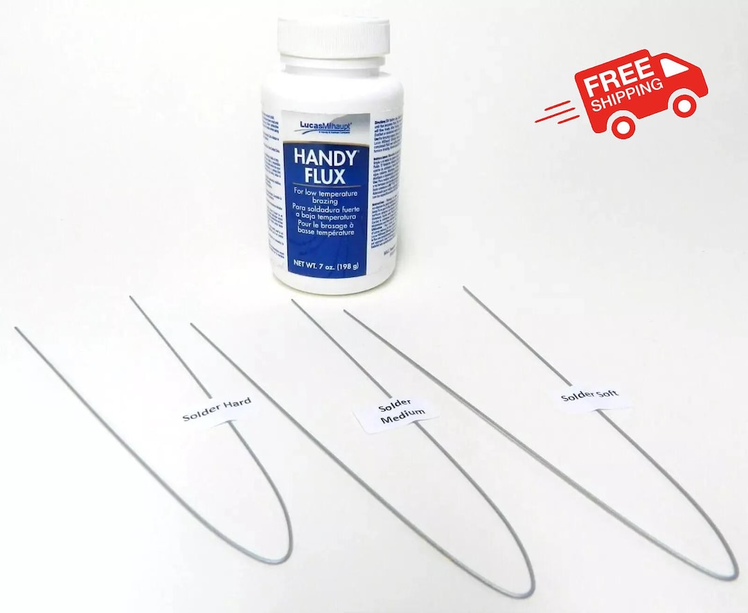 Jewelry Soldering Kit Handy Flux Jewelers Silver Solder Wires - Soft ...