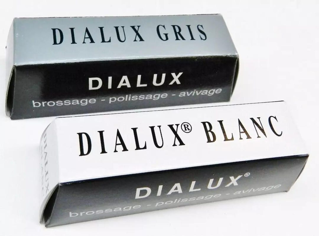 Dialux White and Gray Polishing Compound Jewelers Rouge Silver Polish ...