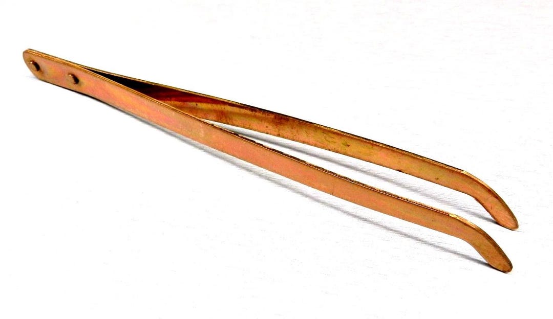 Copper Tongs for Jewelry Soldering, Pickler Tweezer, Curved Tips ...