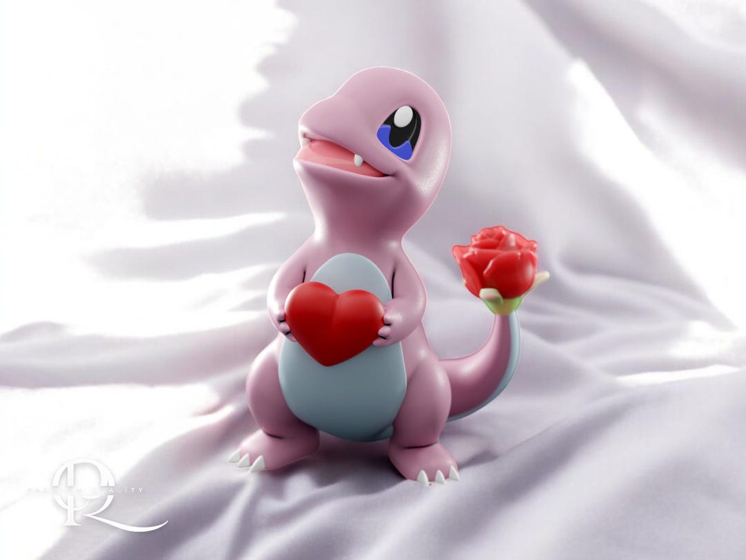 Pokemon Valentines Charmander Figure 3D Stl Files - Etsy UK