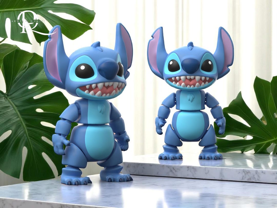 Articulated Stitch Figure 3D Print Files (STL & 3MF) - Etsy