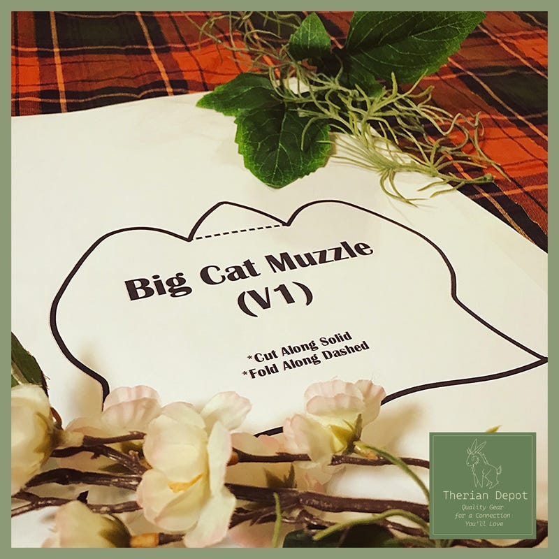 Therian Muzzle Pattern - Etsy