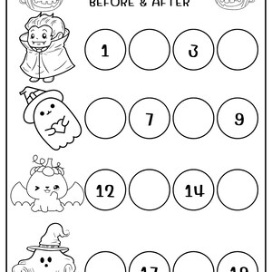 Kindergarten Worksheets Halloween Theme Activities - Etsy