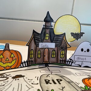 DIY Halloween Paper Craft for Kids - Printable PDF - Etsy