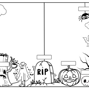 DIY Halloween Paper Craft for Kids - Printable PDF - Etsy