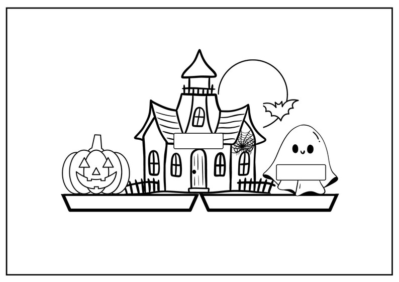 DIY Halloween Paper Craft for Kids - Printable PDF - Etsy