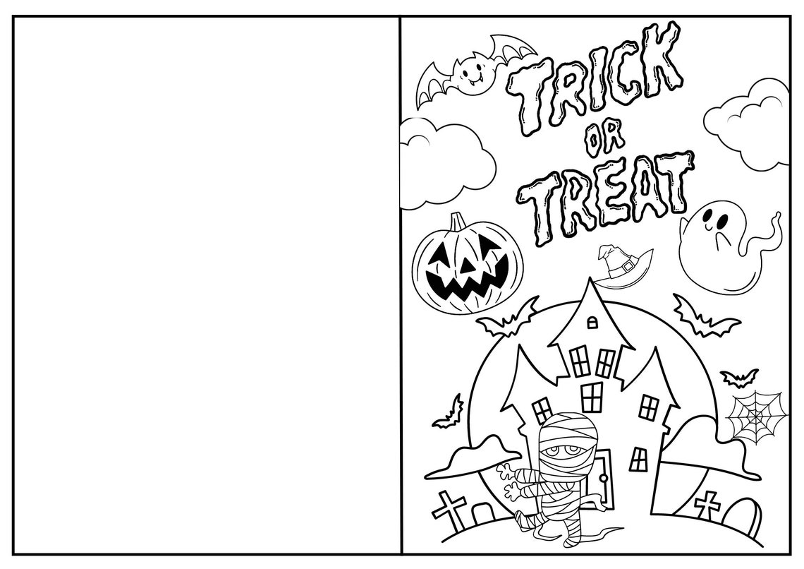 DIY Halloween Paper Craft for Kids - Printable PDF - Etsy