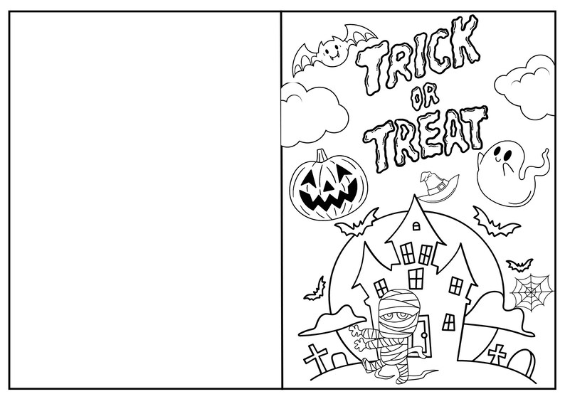 DIY Halloween Paper Craft for Kids - Printable PDF - Etsy