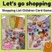 Let's Go Shopping-shopping Lists Card Game - Etsy
