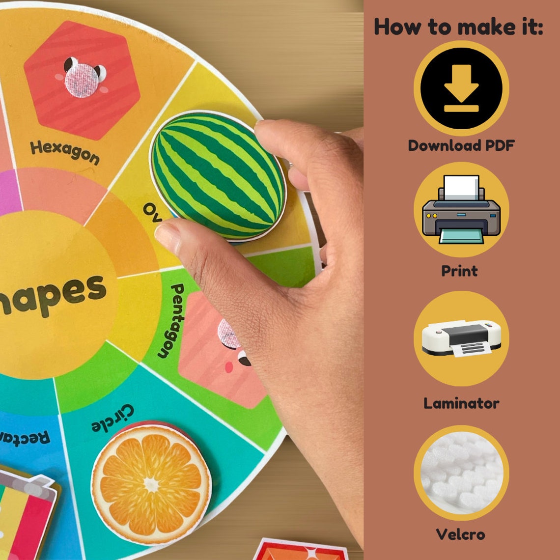 Shapes Sorting Activity-shapes Matching - Etsy