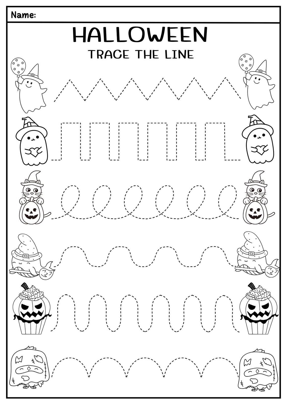 Kindergarten Worksheets Halloween Theme Activities - Etsy