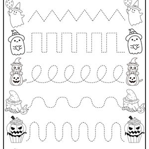Kindergarten Worksheets Halloween Theme Activities - Etsy