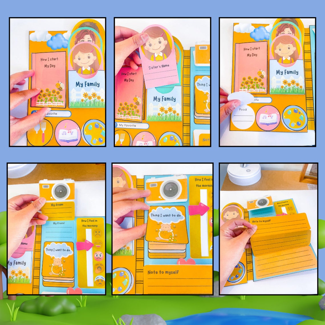 Printable DIY Paper Craft All About Me Activities Lapbook - Etsy