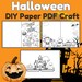 DIY Halloween Paper Craft for Kids - Printable PDF - Etsy