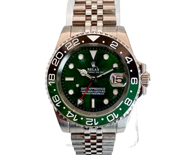 Men’s Green Relax GMT Apprentice Watch - Etsy