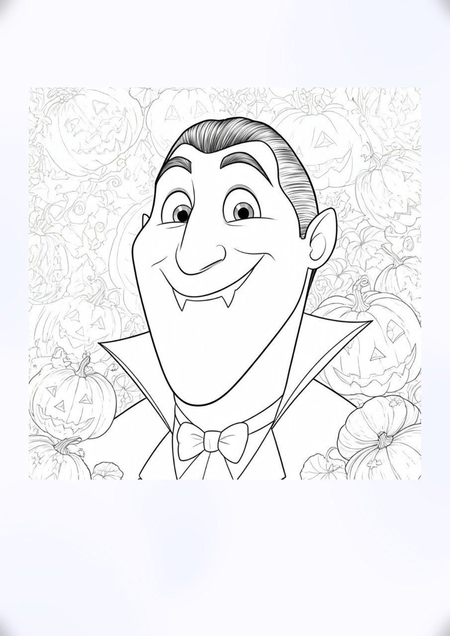 Hotel Transylvania: Halloween Adventures Coloring Book 14 Pages PDF - Etsy