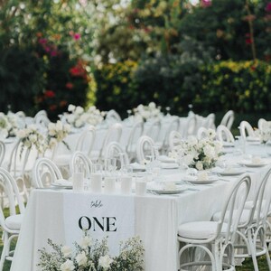 Custom Small Fabric Sign | Fabric Table Number | Custom Wedding Fabric ...