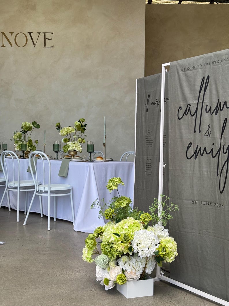 Custom Black Fabric Welcome Sign | Custom Large Fabric Sign | Custom ...