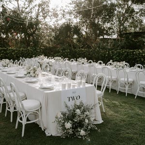 Custom Small Fabric Sign | Fabric Table Number | Custom Wedding Fabric ...