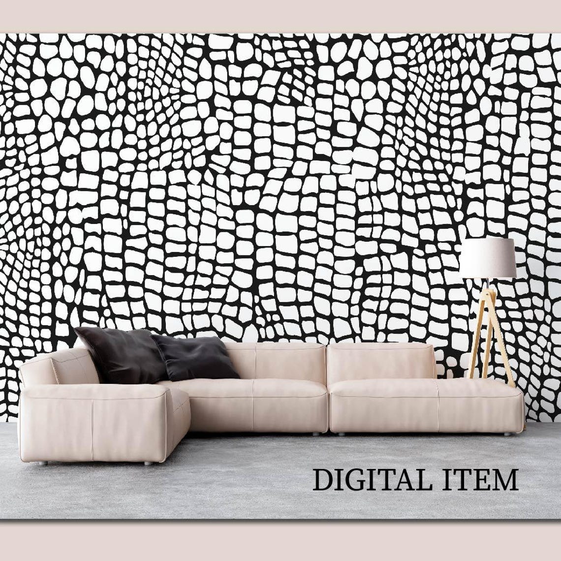 Snake Skin Stencil Template | Digital Download | 106 Square Inches ...