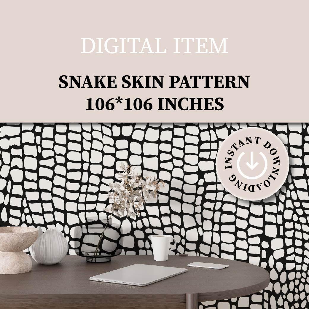 Snake Skin Stencil Template | Digital Download | 106 Square Inches ...