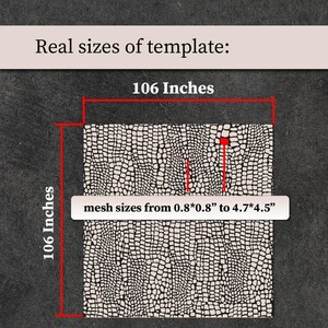 Snake Skin Stencil Template | Digital Download | 106 Square Inches ...