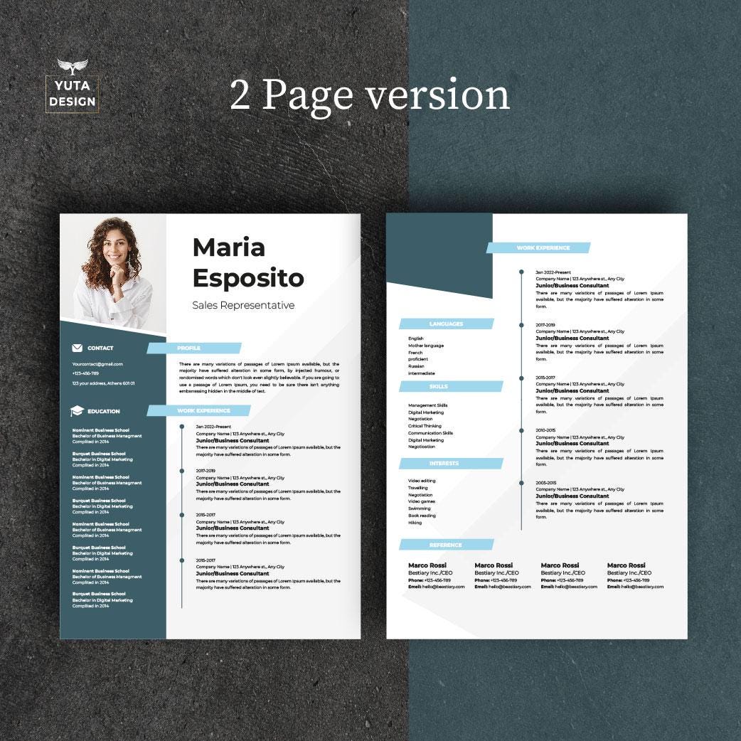 Indeed CV | Professional Resume Template | Reference Template ...
